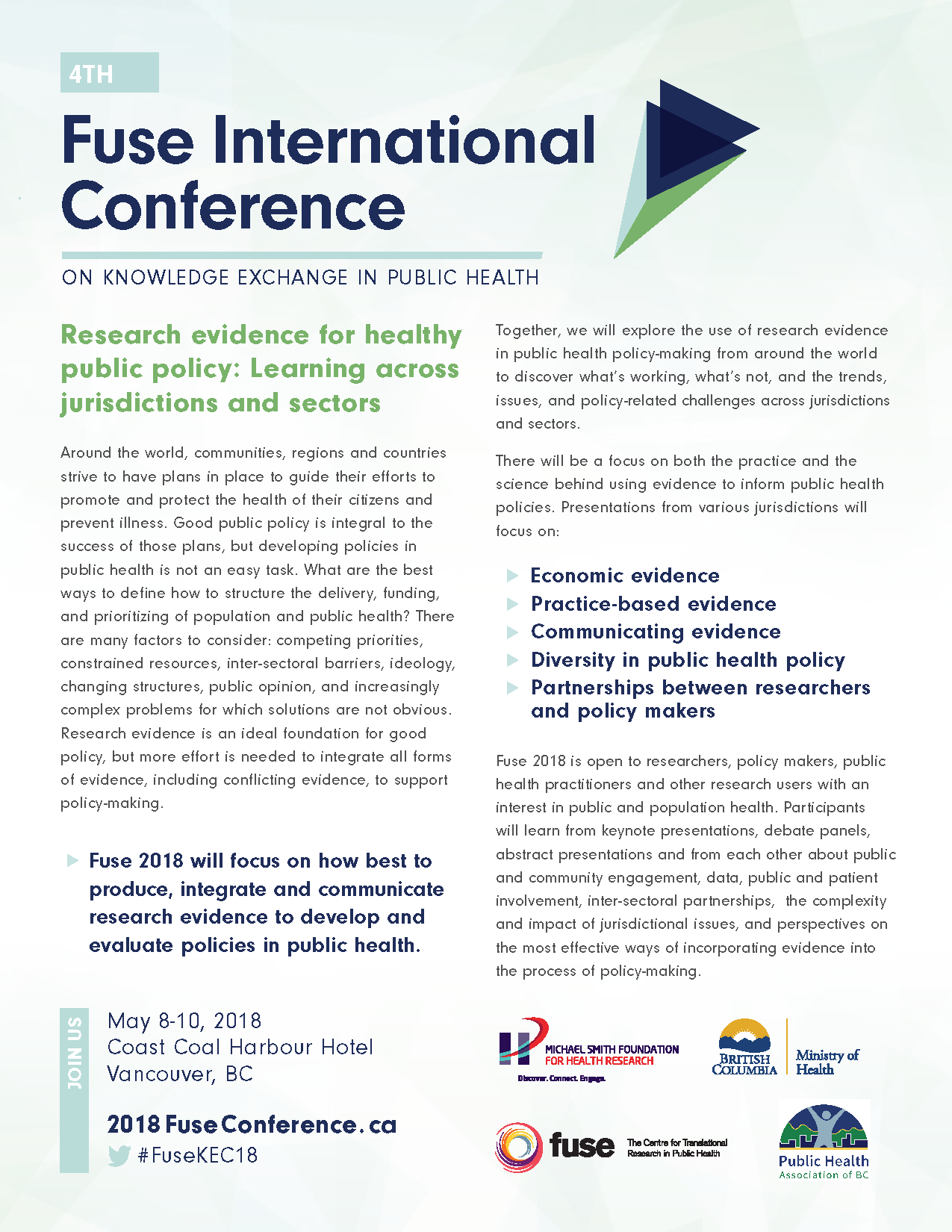 Fuse One-Pager - Public Health Association of BC